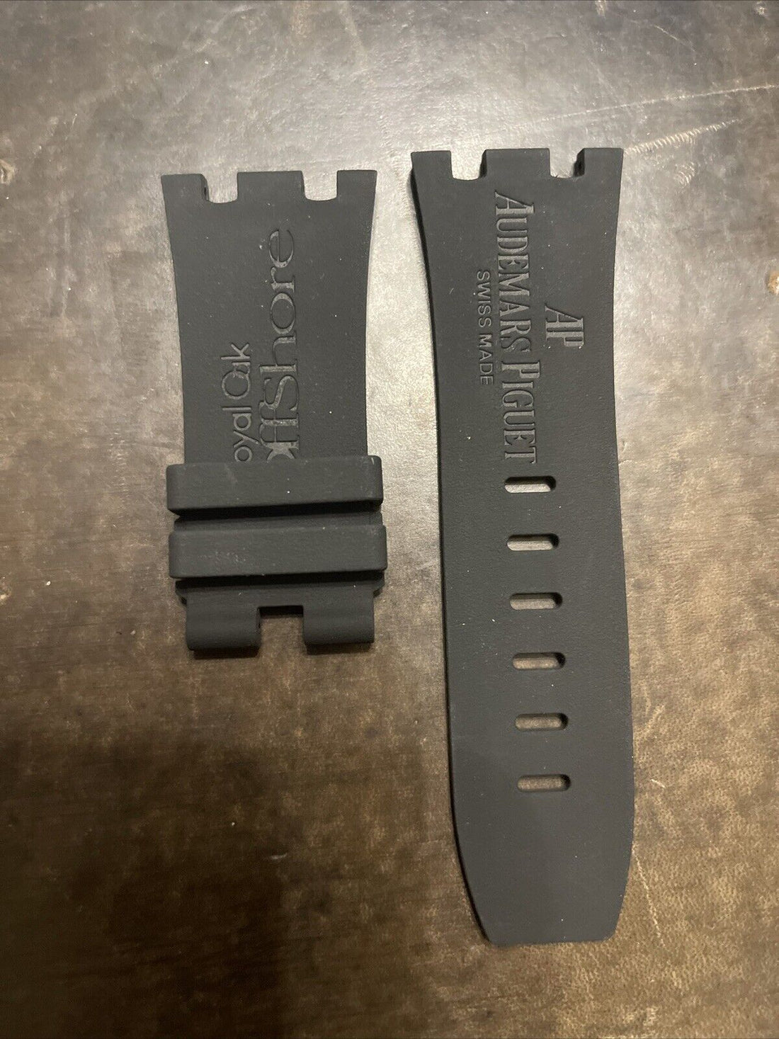 Audemars Piguet Diver 15703 OEM Black Rubber Tang Strap 28x24MM – Gift ...